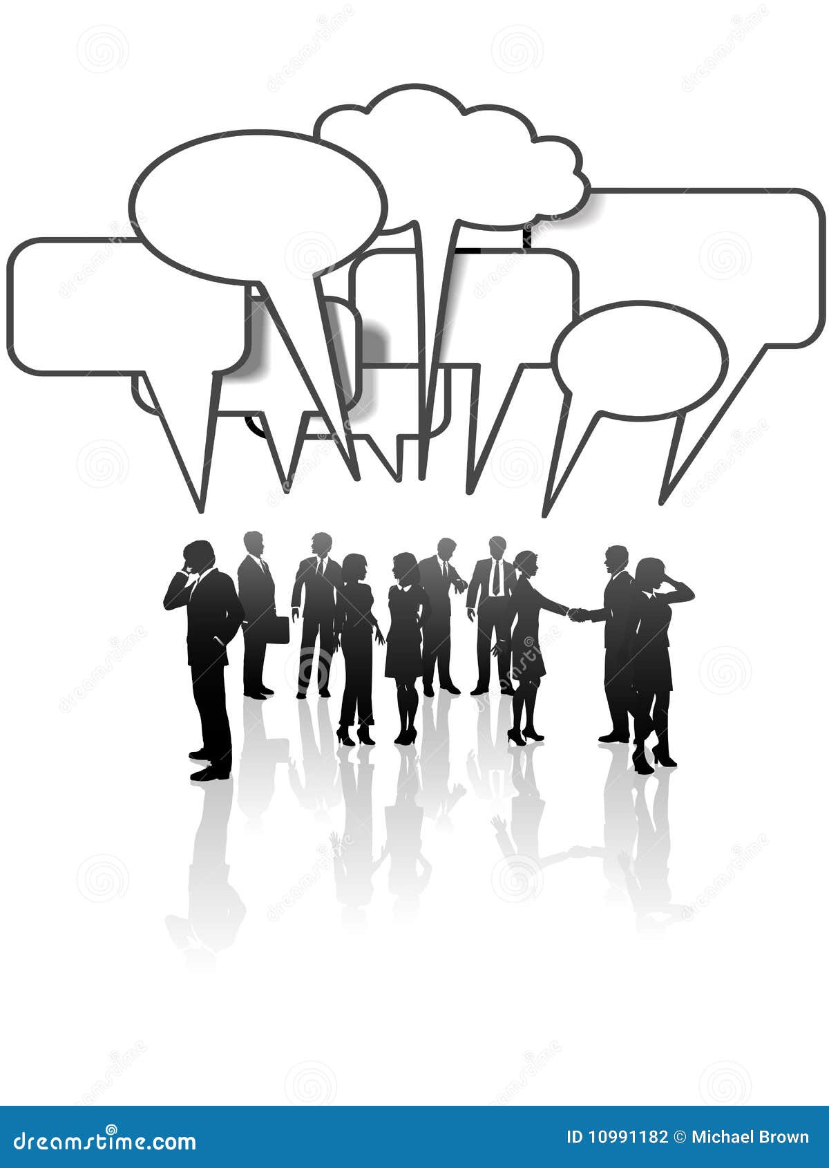 People Talk, Tangle Speech, Conversation With Clutter, Outline ...