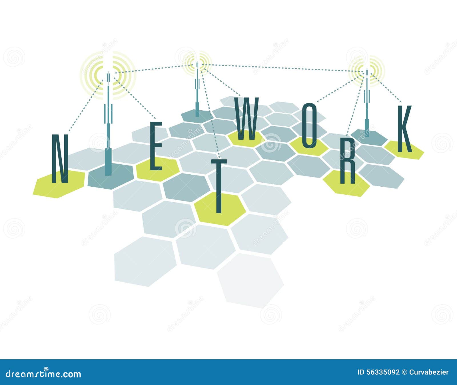 Network Of Cells (mesh) With Visible Nucleus Of A Cell Vector ...
