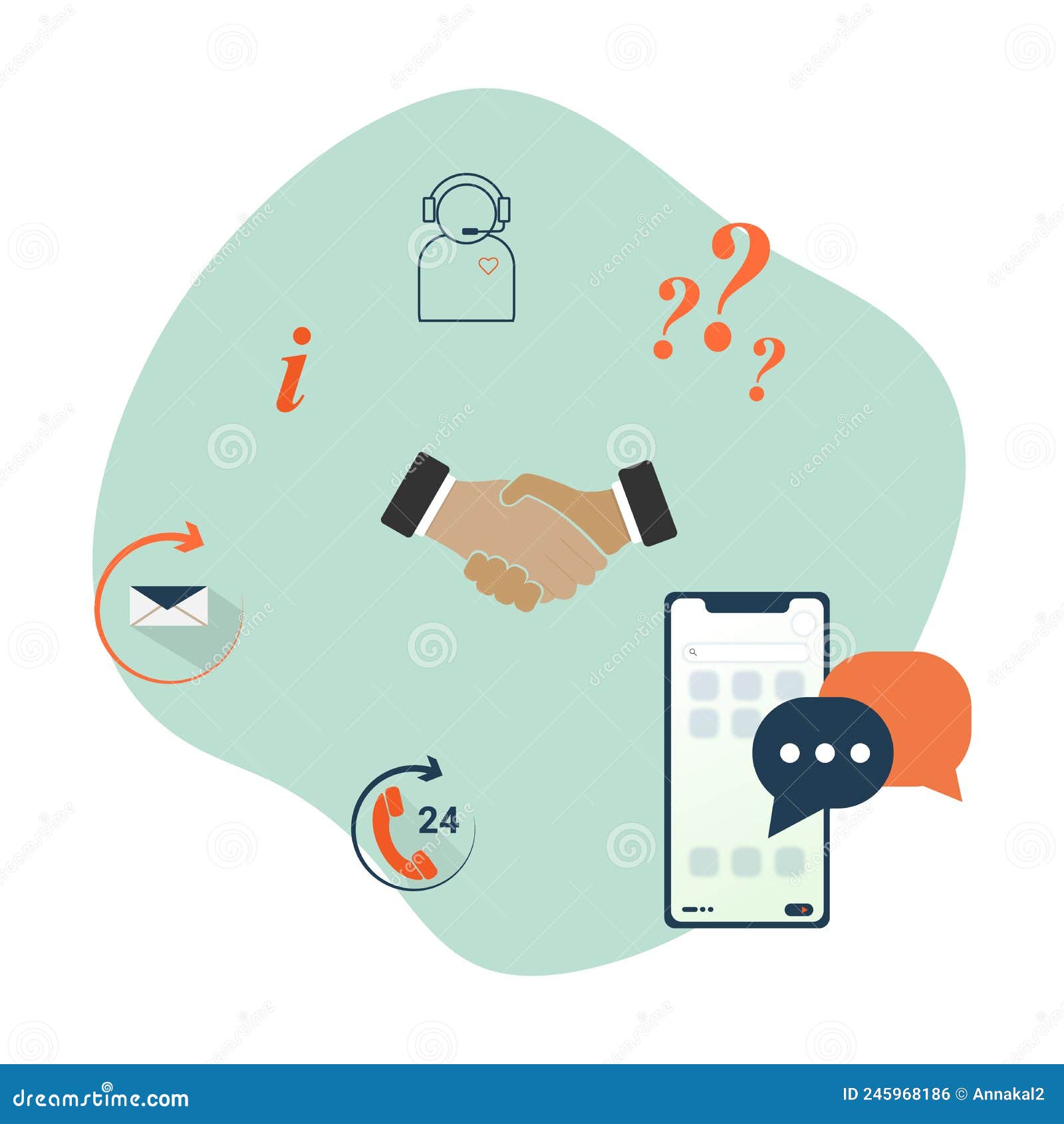 Communication and Network between People. Stock Vector - Illustration ...