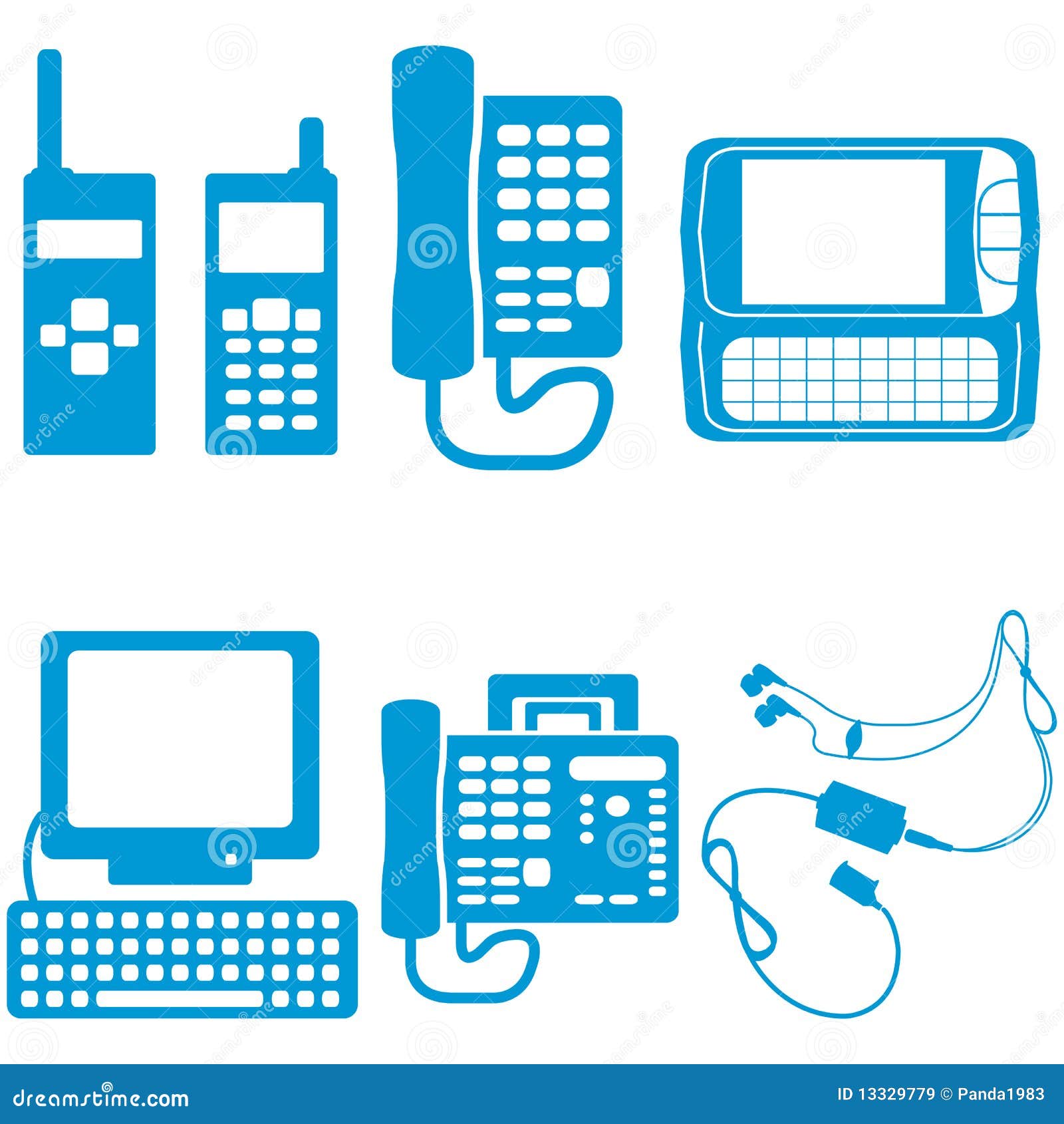 Communication objects stock illustration. Illustration of calls - 13329779