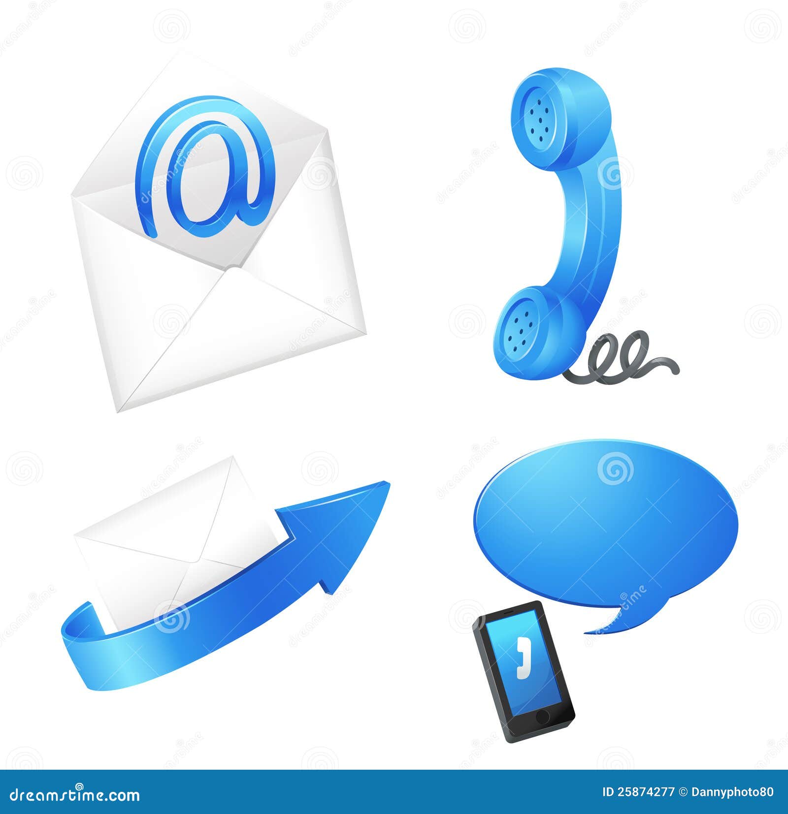 Communication objects stock vector. Illustration of icon - 25874277