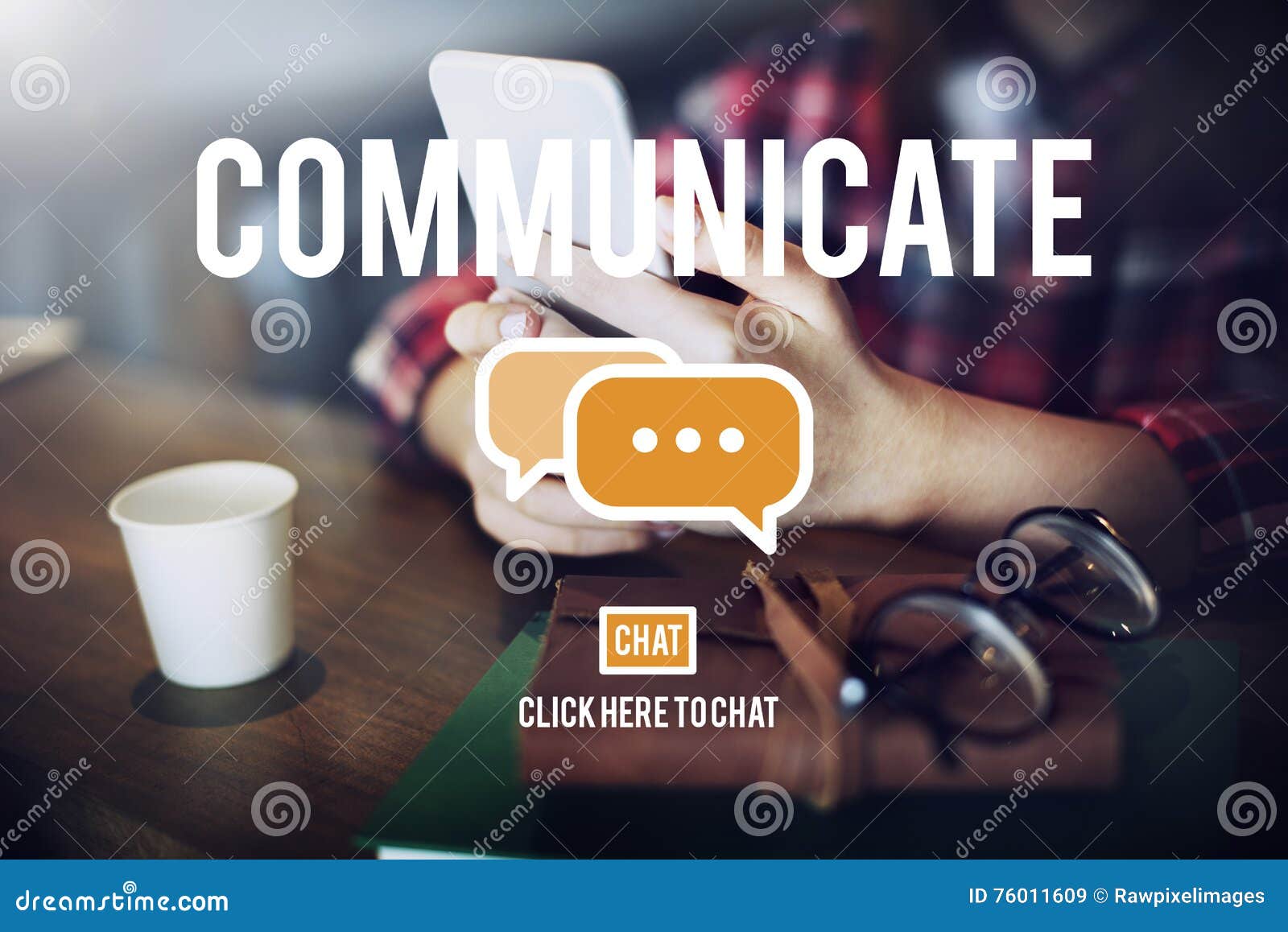 Communication Online Connection Chat Social Media Concept Stock Image ...