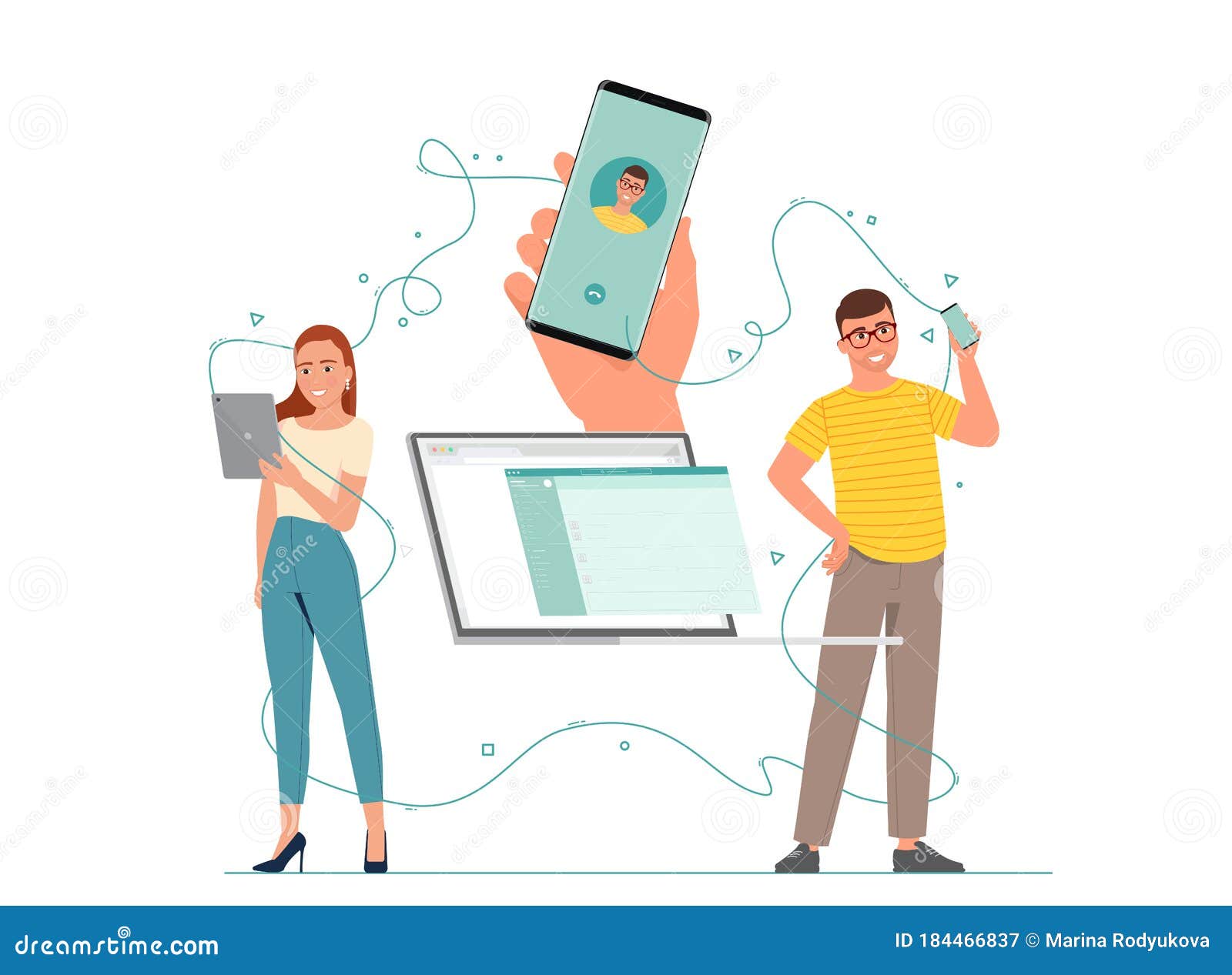 Communication of People through Instant Messengers, the Internet ...