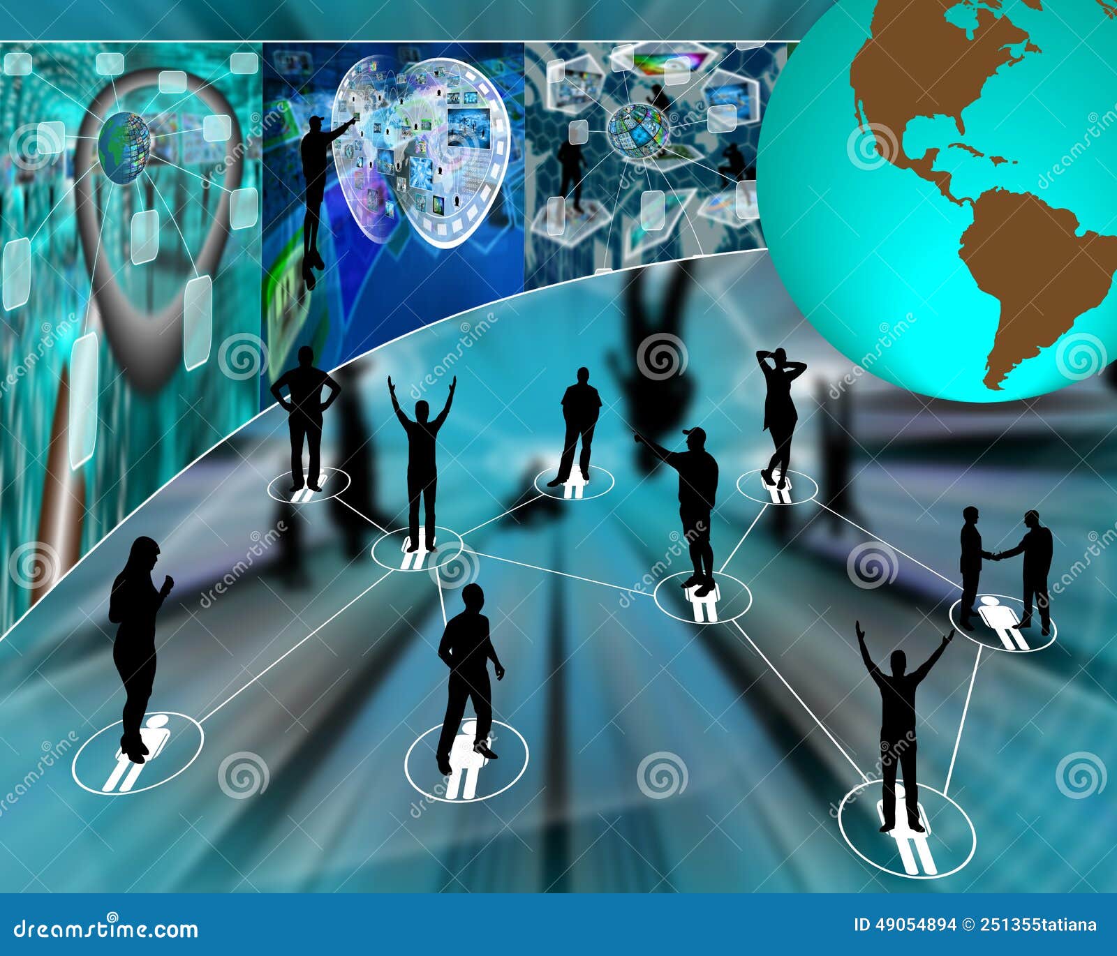 Communication people stock illustration. Illustration of broadcasting ...