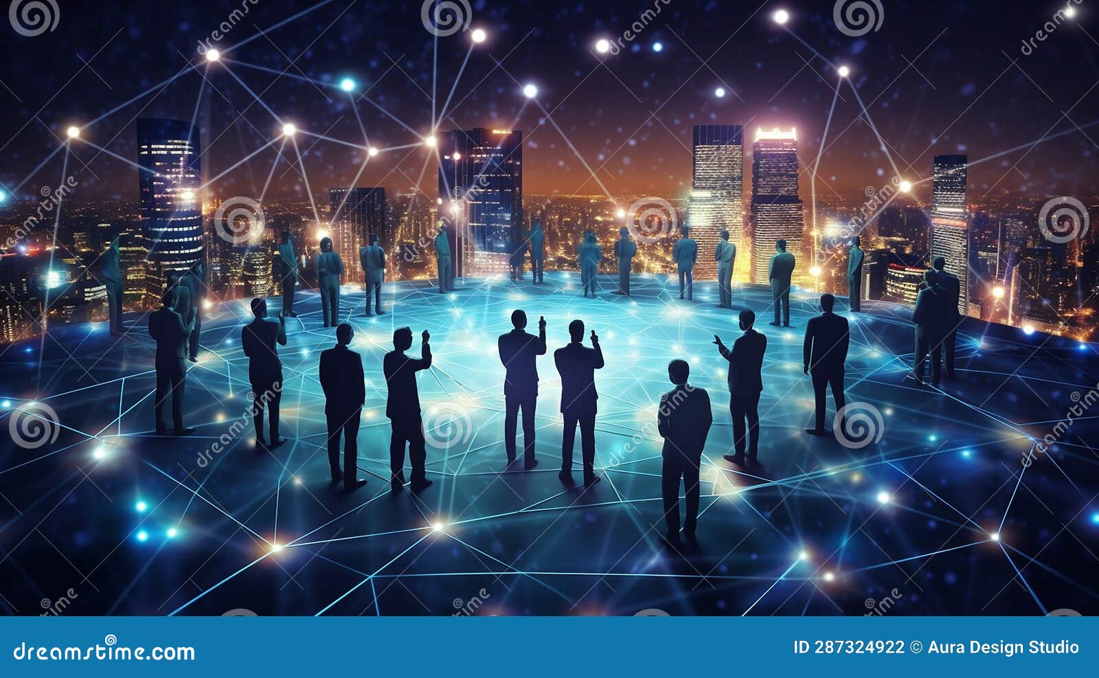 Communication of People in the Network Stock Photo - Image of hire ...