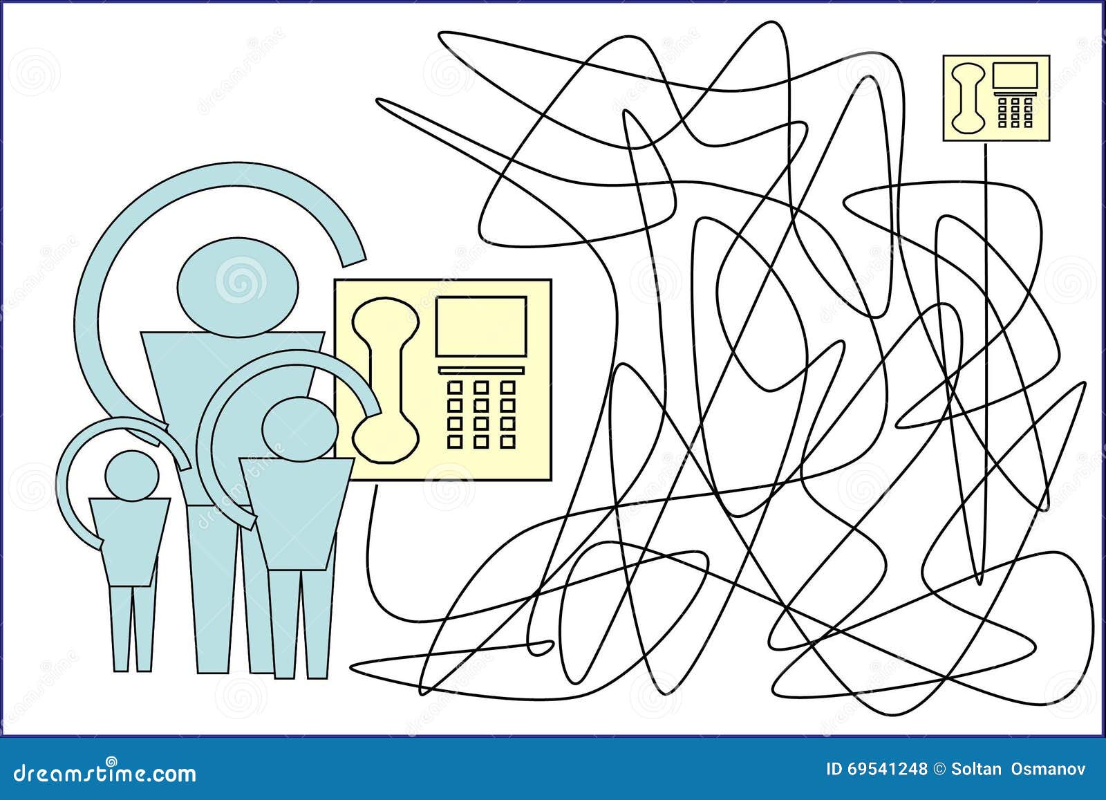 Communication stock illustration. Illustration of innovation - 69541248