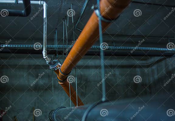 Communication Pipes for Home Supply Stock Photo - Image of ...
