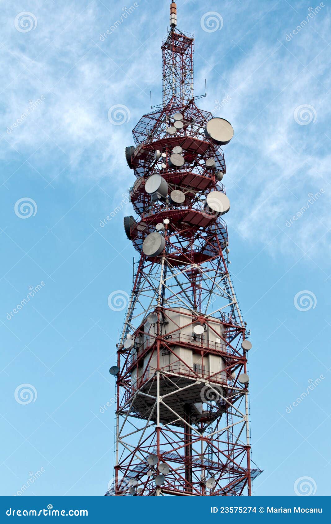 Communication pole stock photo. Image of pole, electrify - 23575274