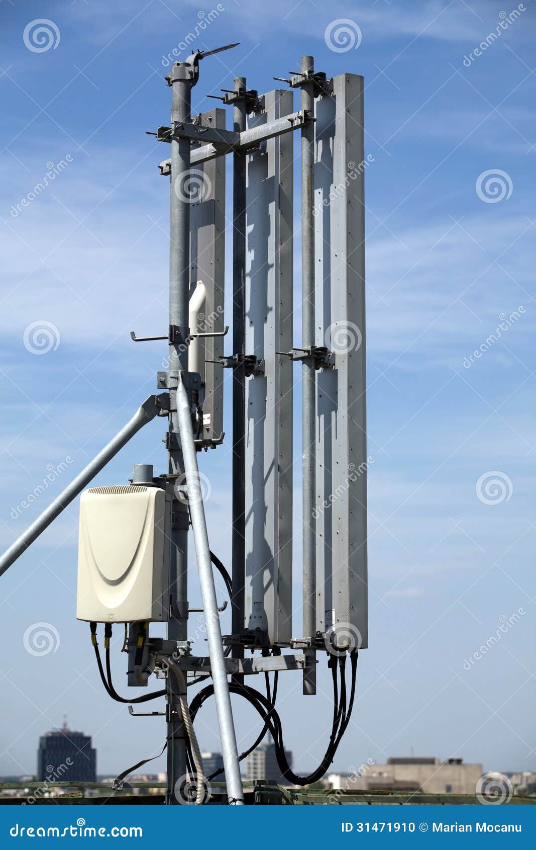 Communication pole stock photo. Image of antenna, line - 31471910