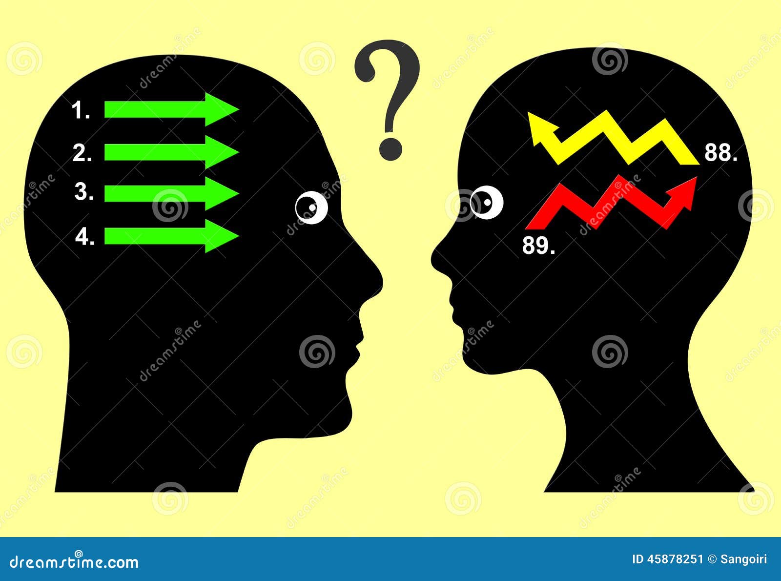Communication Problems stock illustration. Illustration of rationality ...