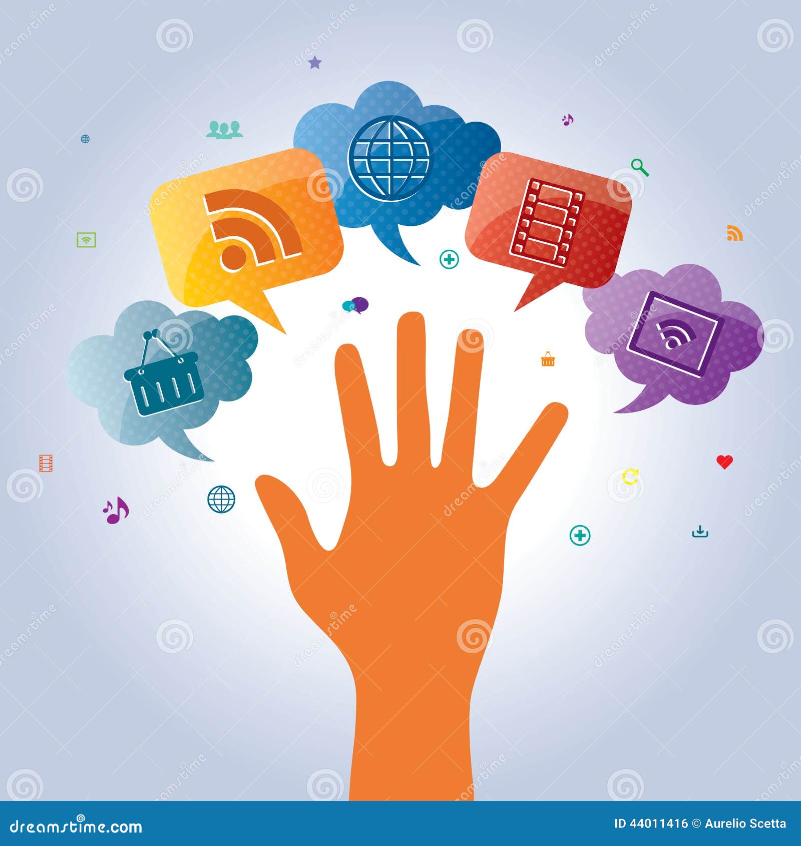 Communication Products and Services for Business Stock Vector ...