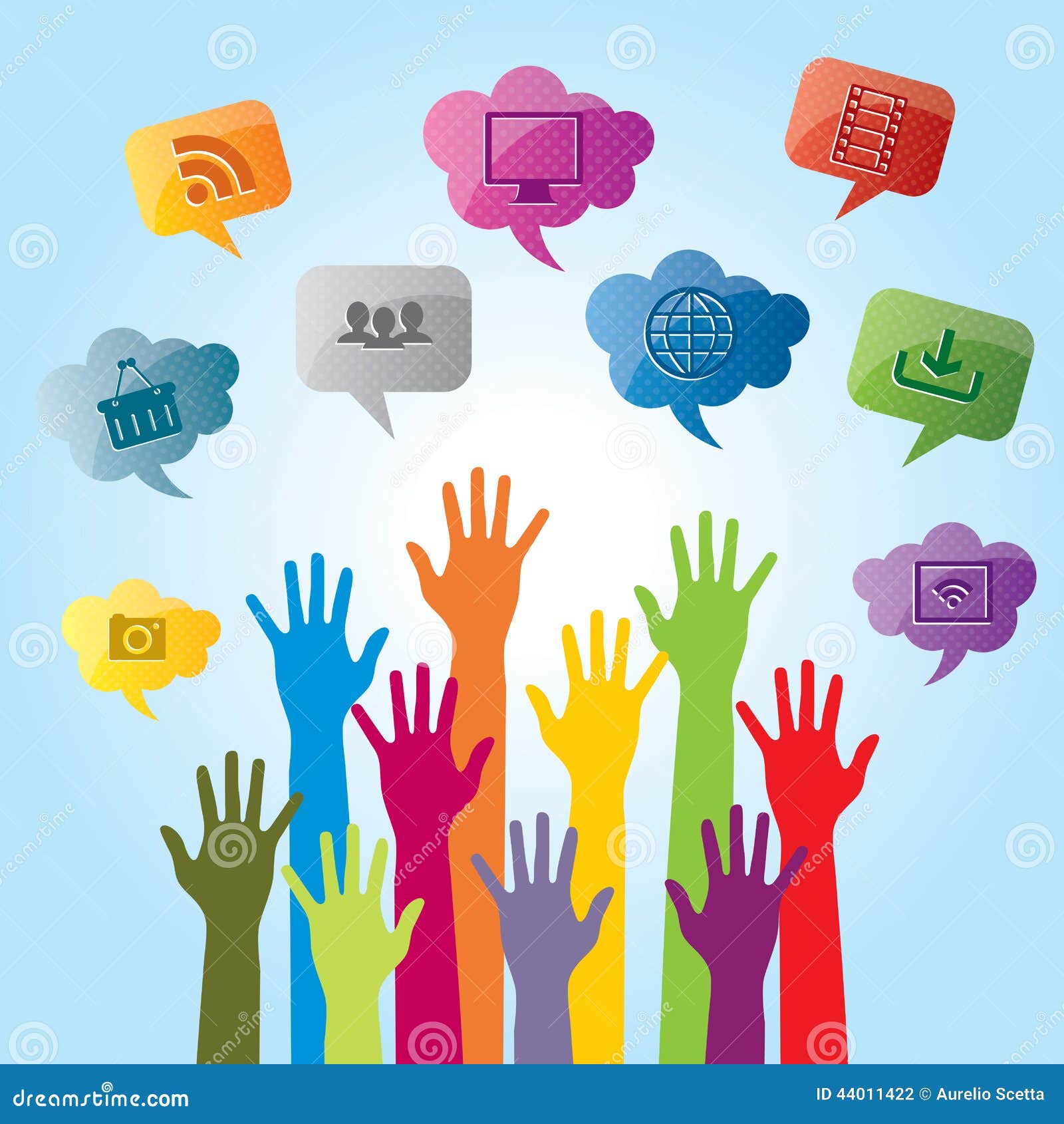 Communication Products and Services for Business Stock Vector ...