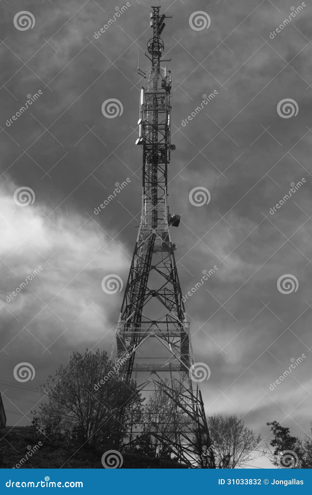 Communication pylon stock photo. Image of structure, mountain - 31033832