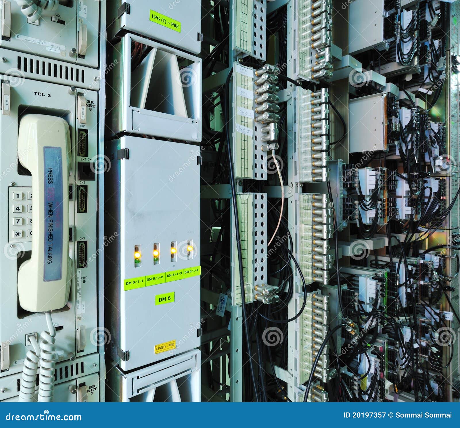 Communication racks II stock image. Image of redundant - 20197357