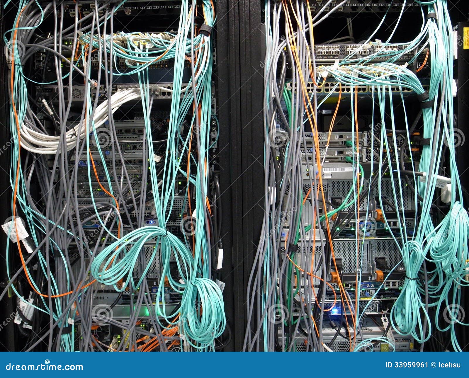 Communication racks stock image. Image of datacenter - 33959961