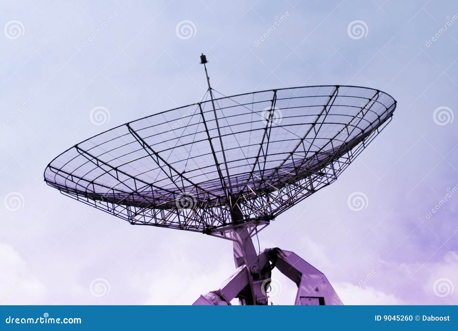 Communication Radar on a Cloudy Sky Stock Photo - Image of radar ...