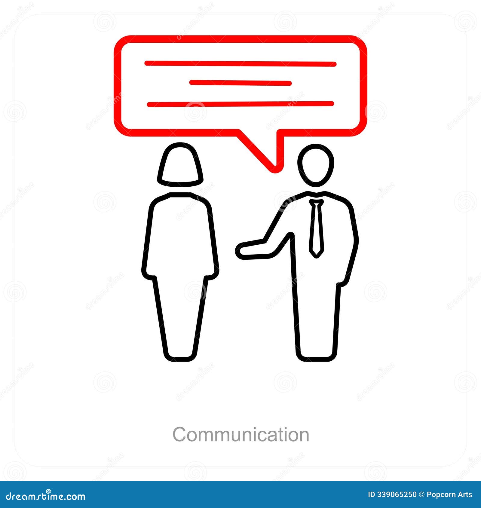 Communication stock vector. Illustration of talk, message - 339065250