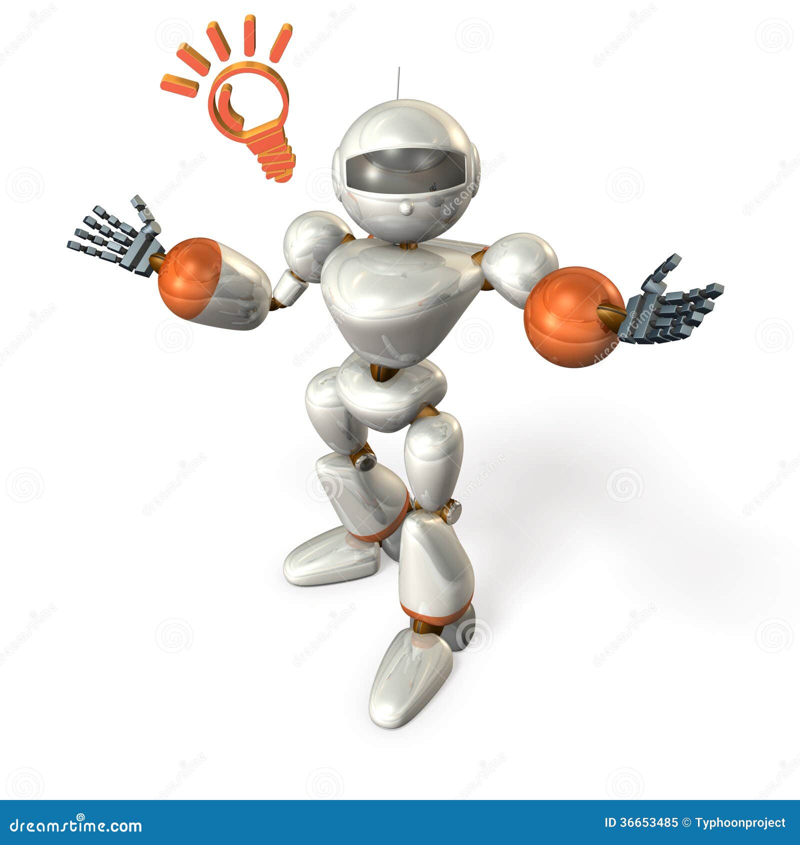 Communication of the robot stock illustration. Illustration of ...