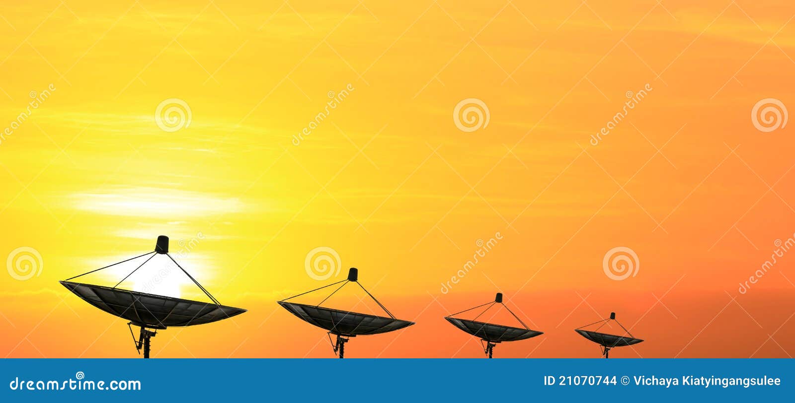 Communication Satellite Dishes Stock Photo - Image of satelite ...