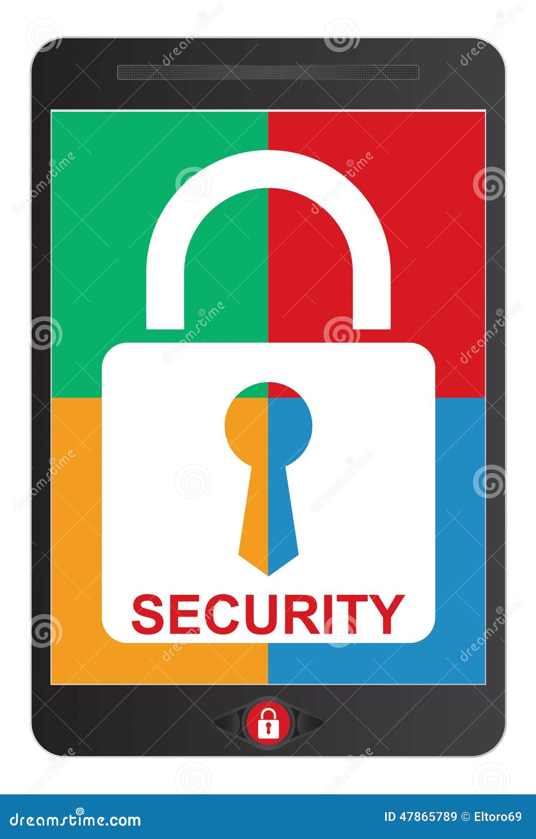 Communication Security Concept Stock Vector - Illustration of ...