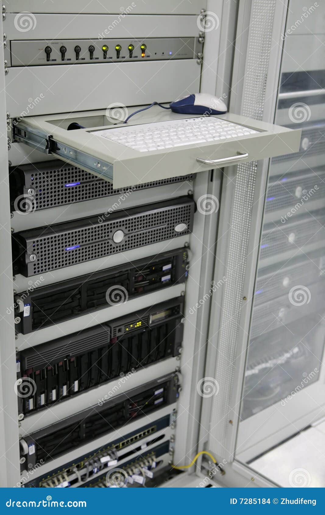 Communication Servers Center Stock Photo - Image of data, gray: 7285184