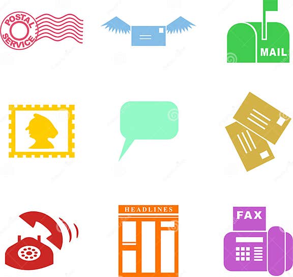 Communication shapes stock illustration. Illustration of callout - 5503002