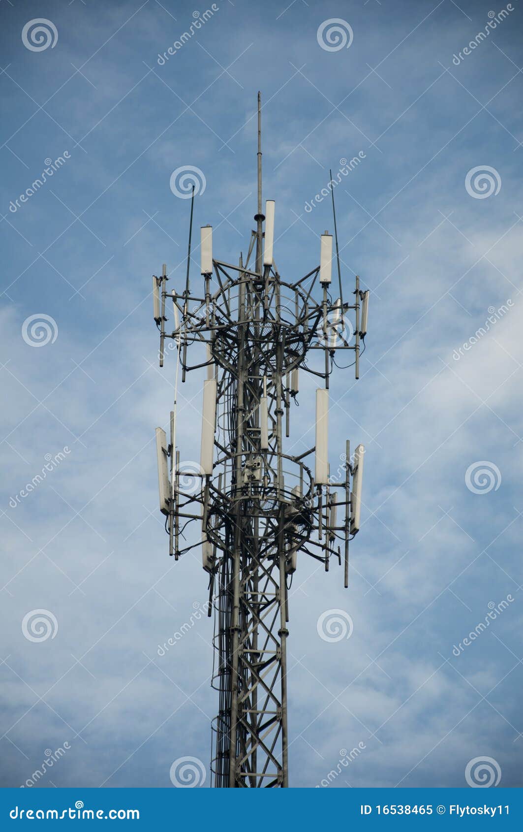 Communication signal tower stock image. Image of network - 16538465