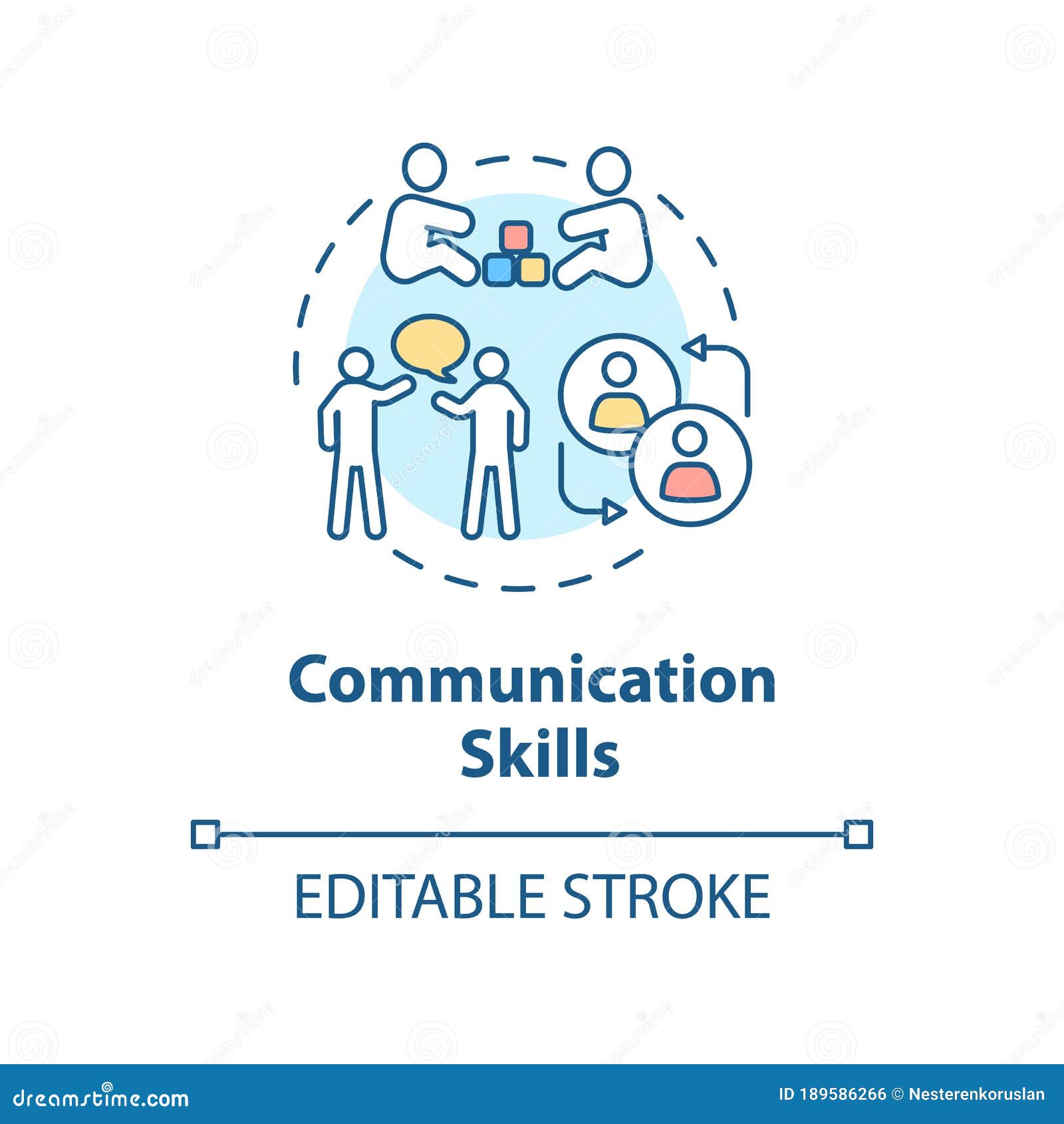 Communication Skills Concept Icon Stock Vector - Illustration of ... Communication Skills Concept Icon Stock Vector - Illustration of ...
