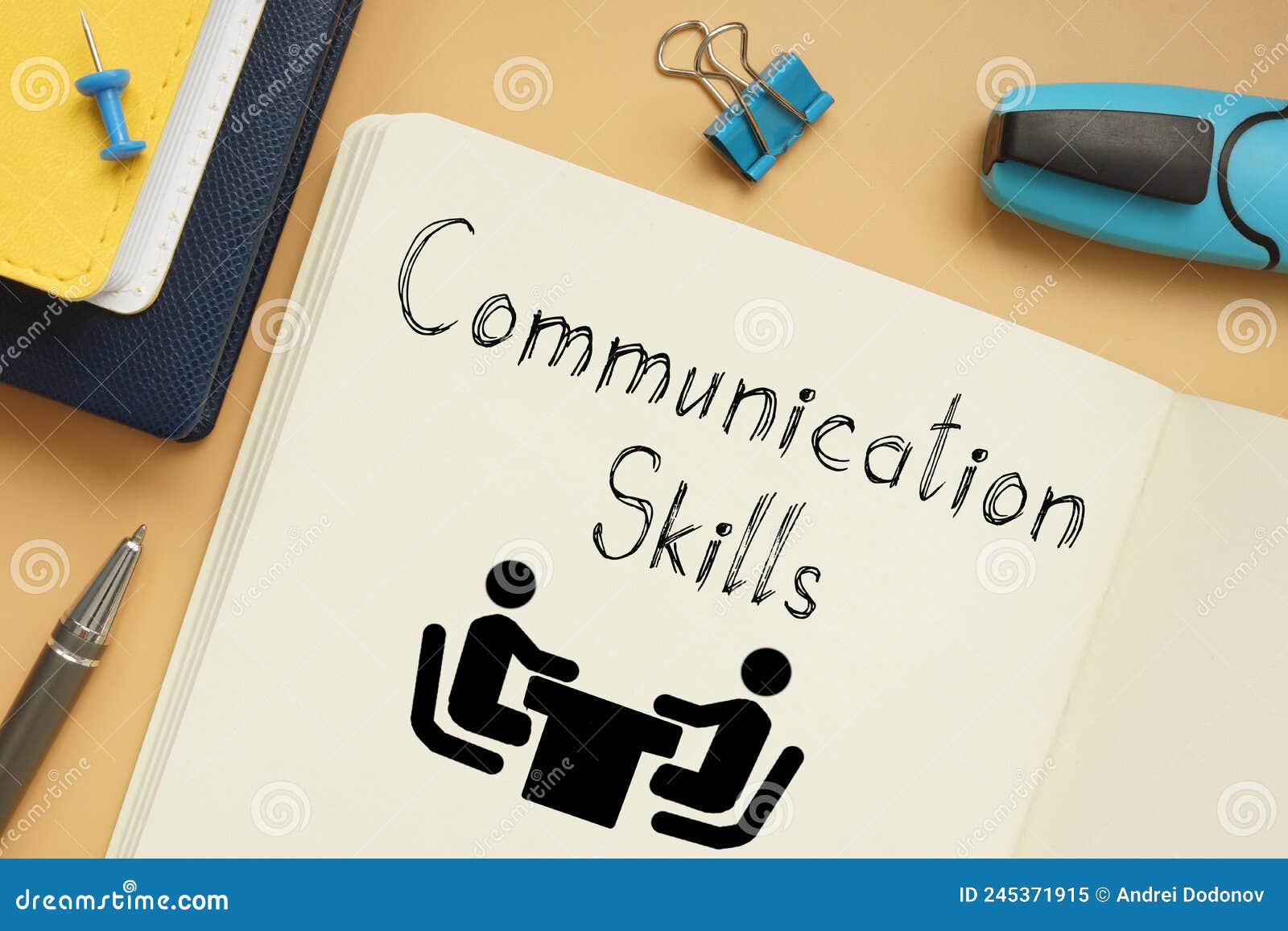 Communication Skills are Shown on the Photo Using the Text Stock Image ...