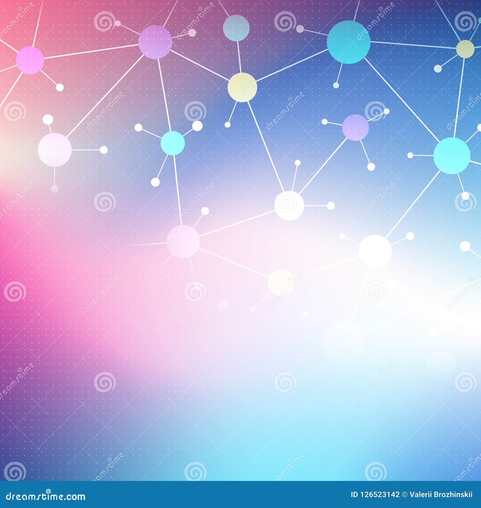 Communication Social Network on a Colored Light Background Abstract ...