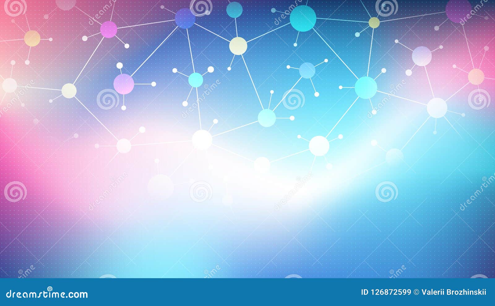 Communication Social Network on a Colored Light Background Abstract ...