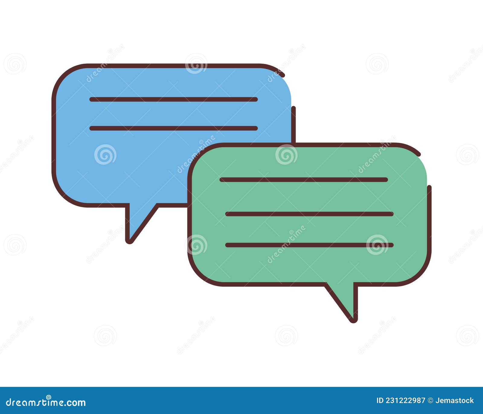Communication Speech Bubbles Stock Vector - Illustration of speech ...