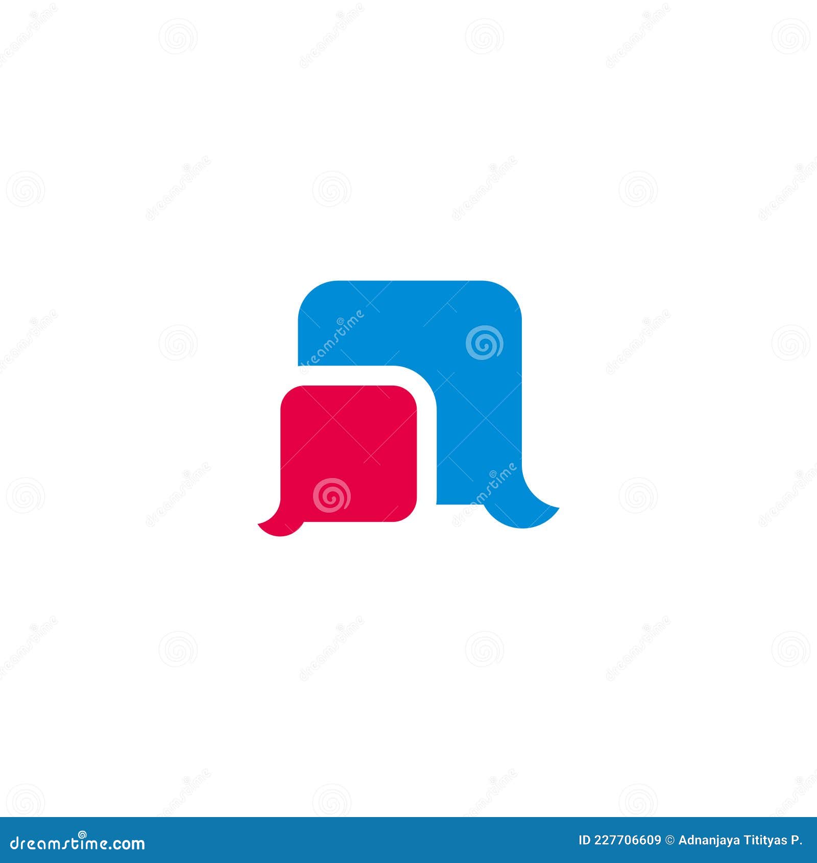 Communication Square Talk Colorful Design Logo Vector Stock Vector ...