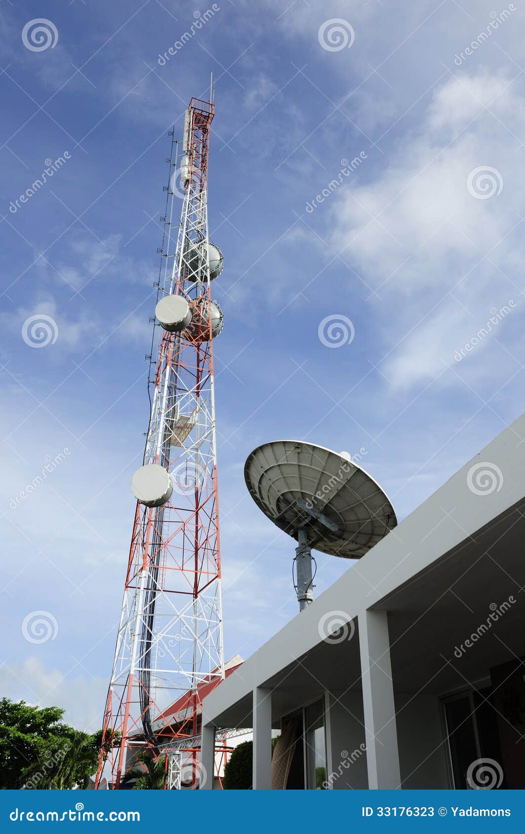 Communication station stock image. Image of tall, communication - 33176323