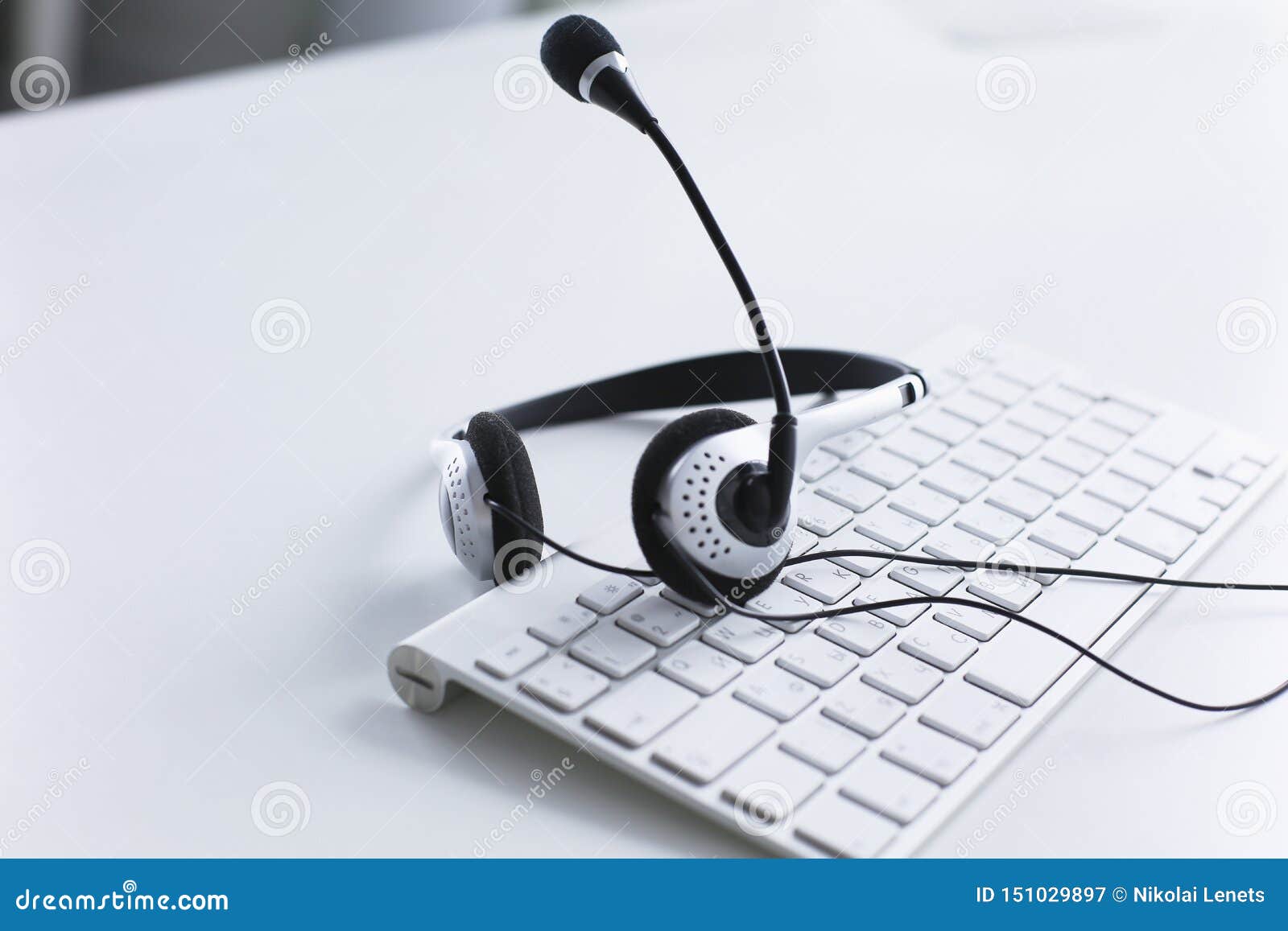 Communication Support, Call Center and Customer Service Help Desk Stock ...