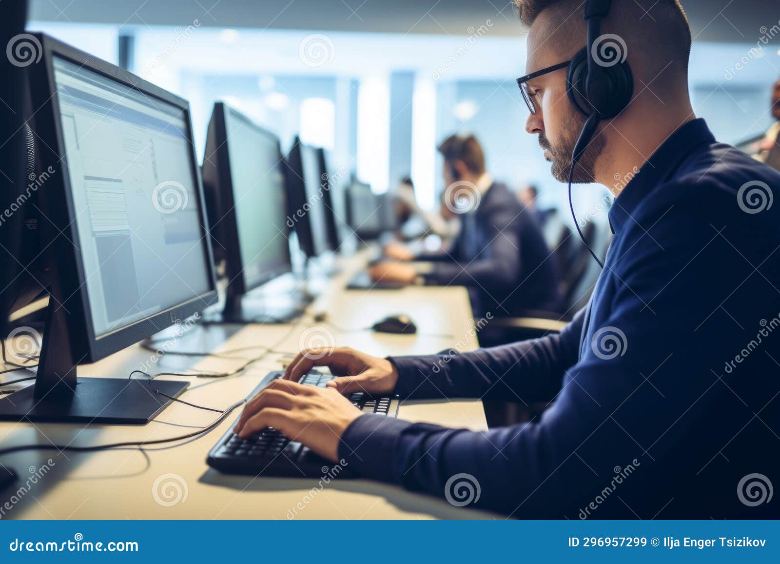 Communication Support Call Center and Customer Service Help Desk with ...