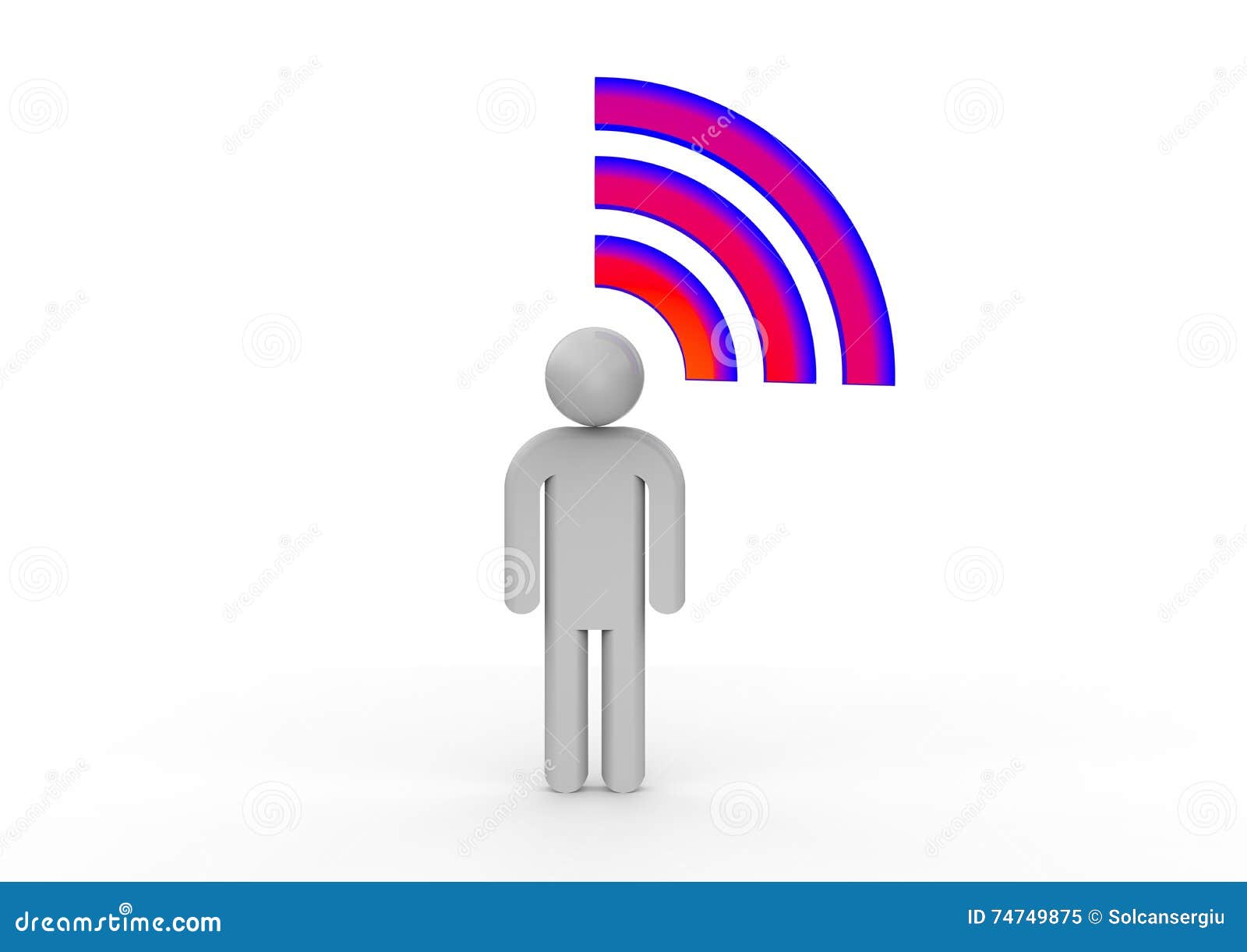Communication symbol stock illustration. Illustration of person - 74749875