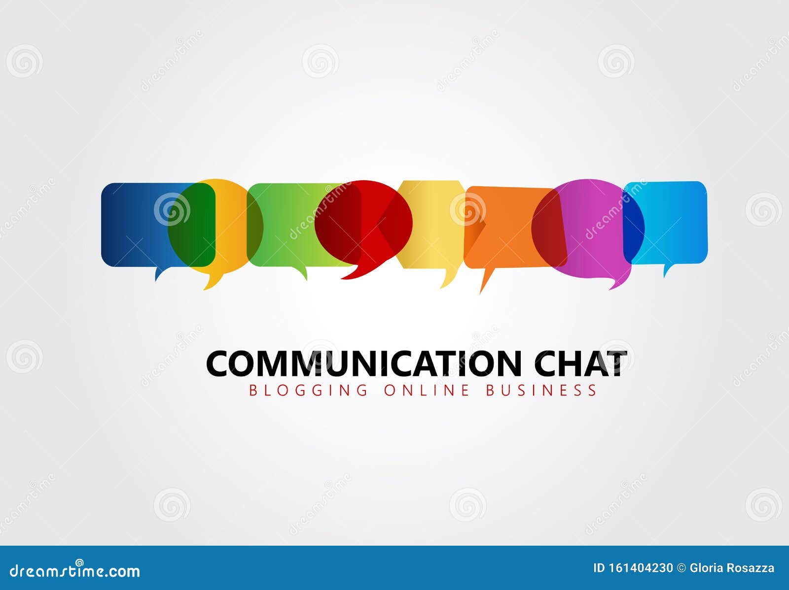 Communication Symbol Logo Colorful Vector Web Image Stock Vector ...