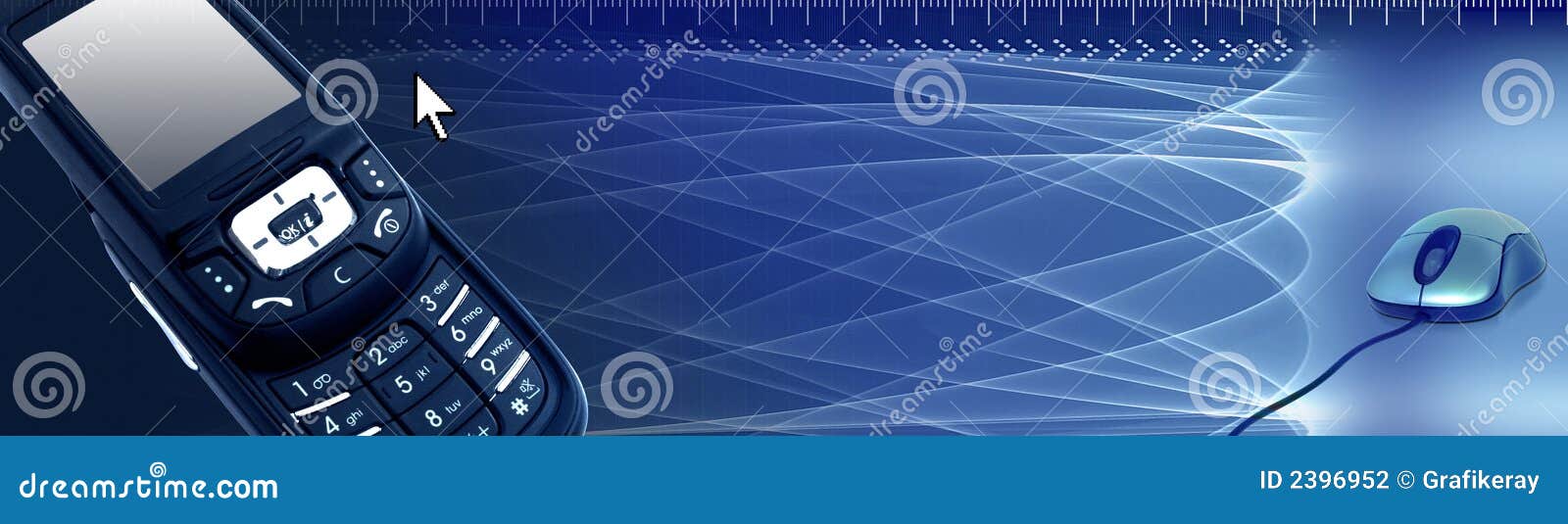 Communication tech banner stock illustration. Illustration of internet ...