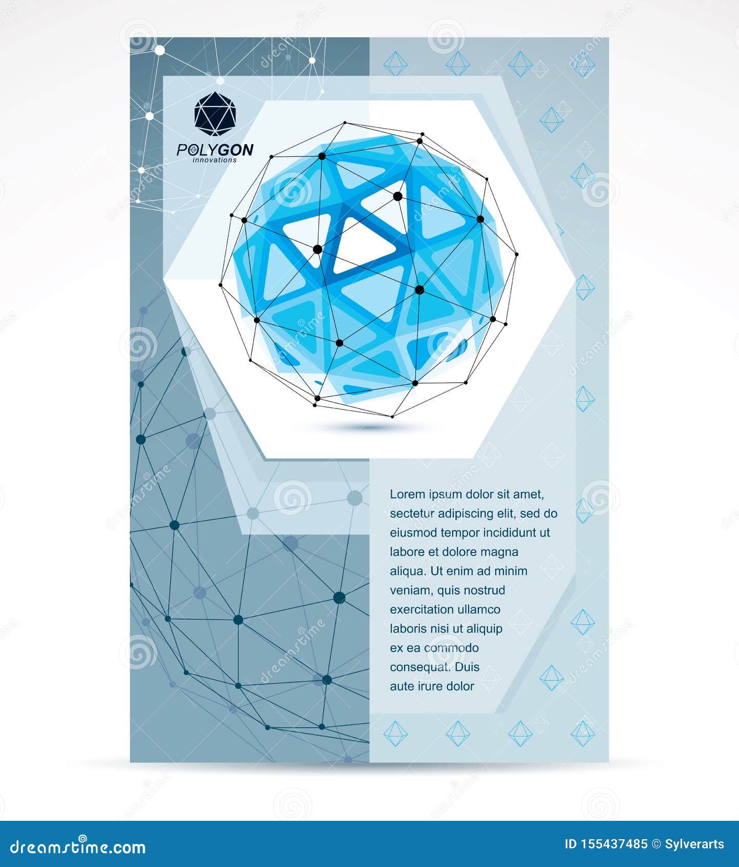 Communication Technologies Business Corporative Flyer Template. Graphic ...