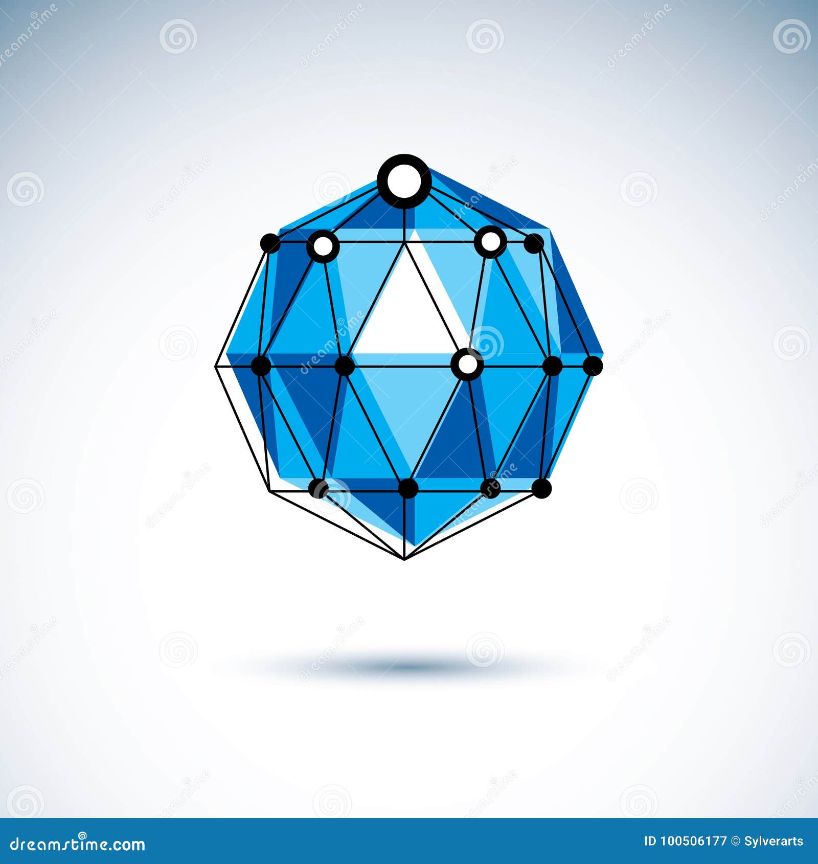 Communication Technologies Modern Symbol. Abstract Vector Geometric ...