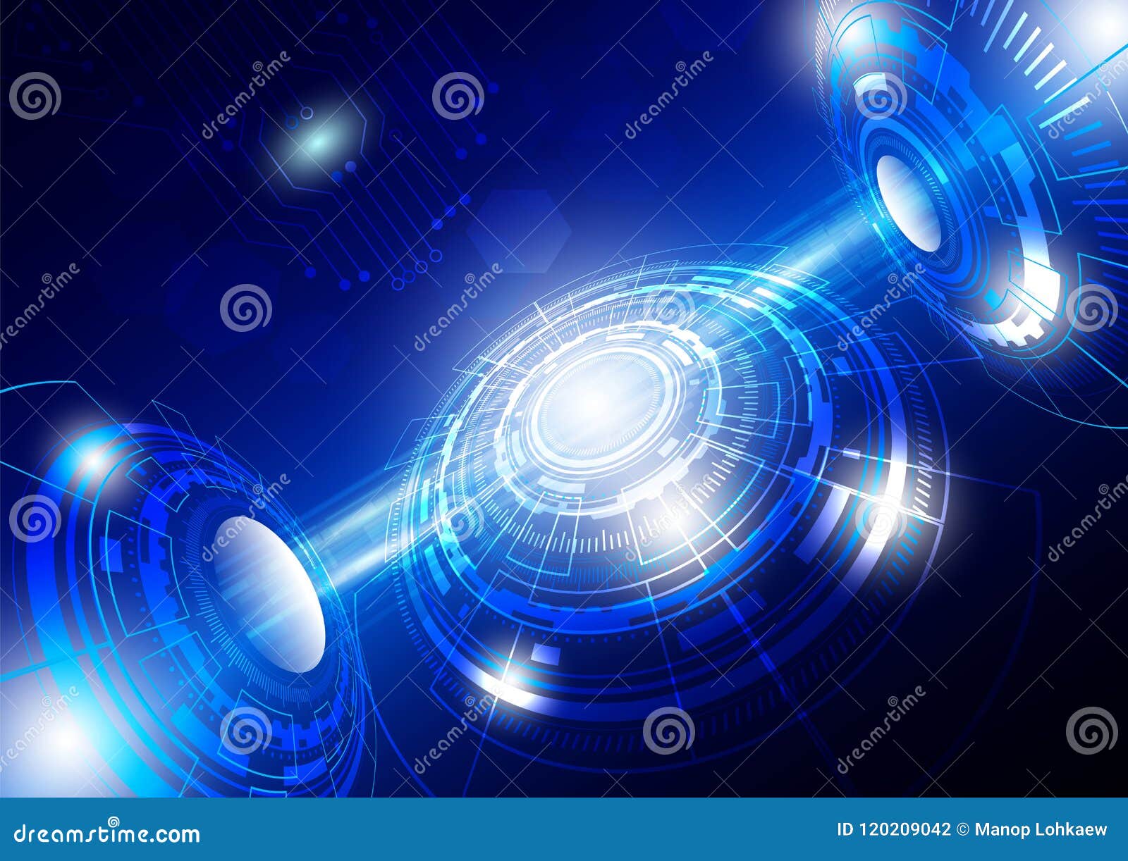 Communication Technology Abstract Background Stock Vector ...