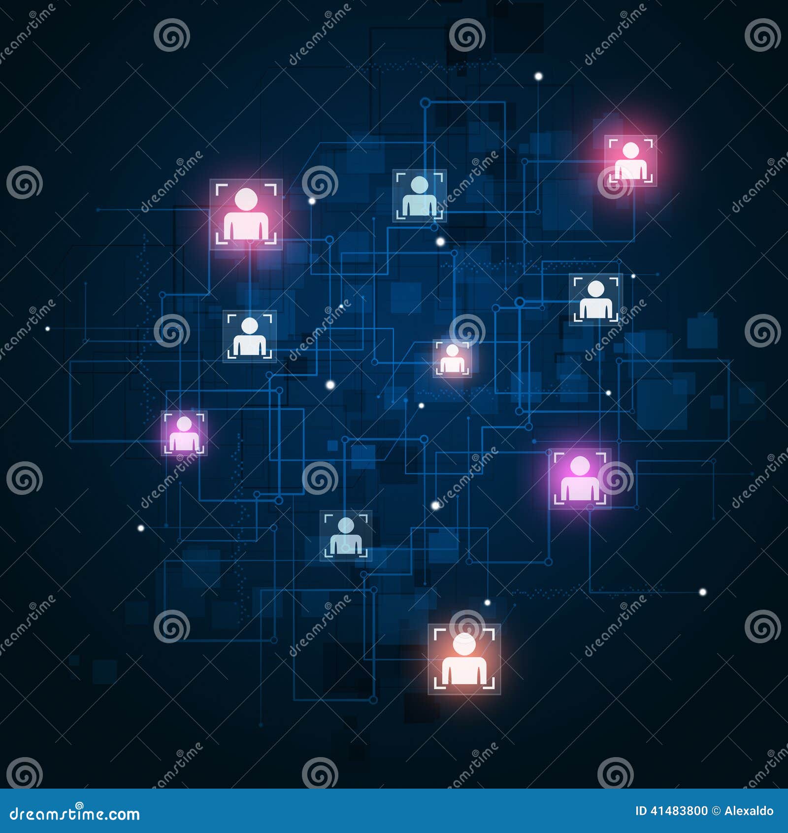 Communication Technology Background Stock Illustration - Illustration ...