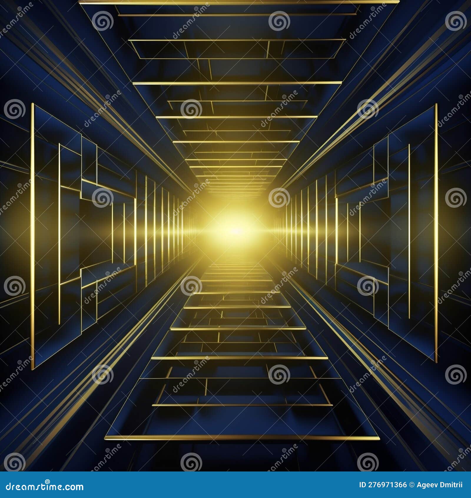 Shape Line Modern Blue Background Technology Yellow Futuristic Light ...