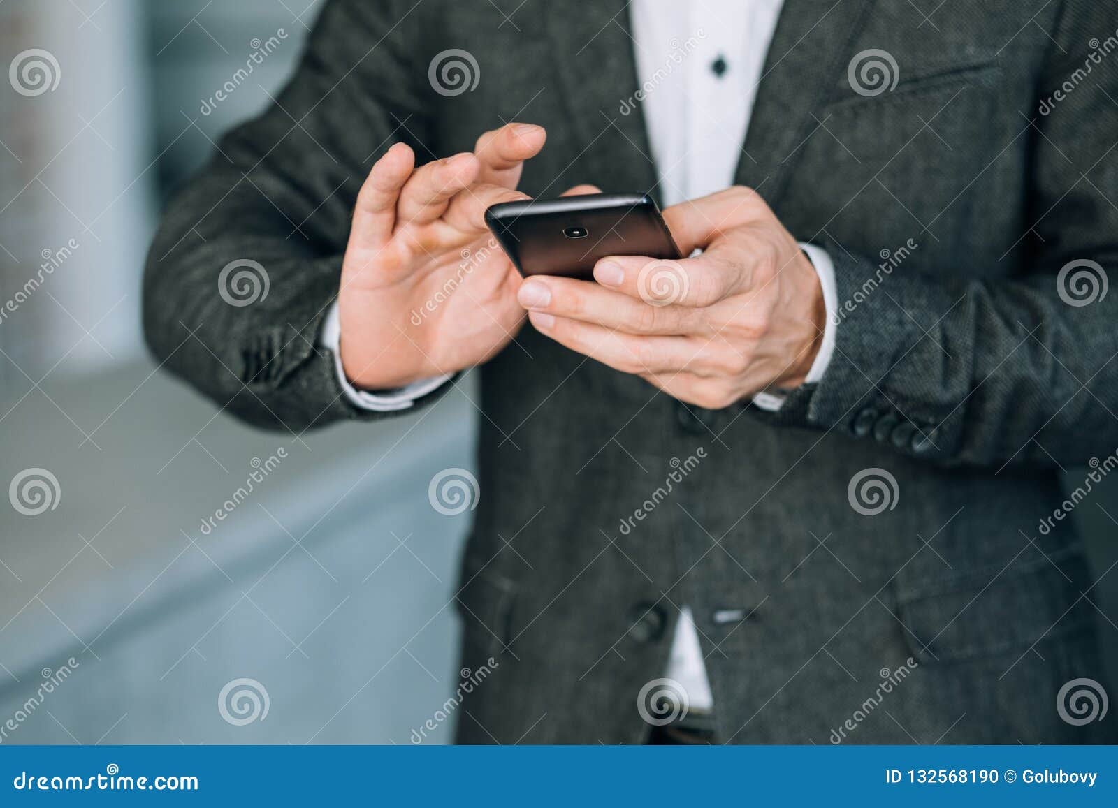 Communication Technology Business Texting Phone Stock Photo - Image of ...