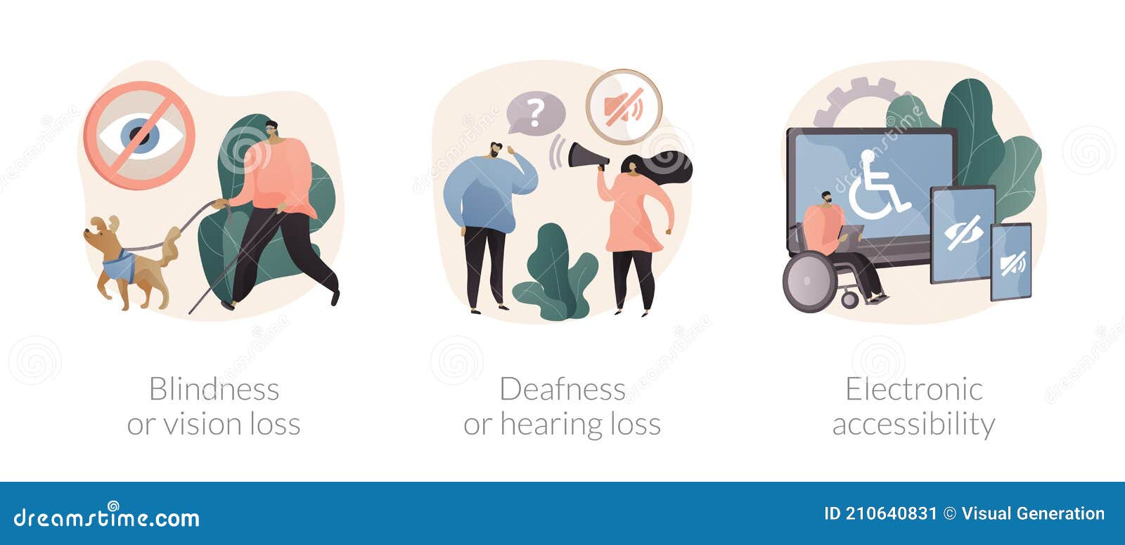 Communication Technology for Disabled People Abstract Concept Vector ...