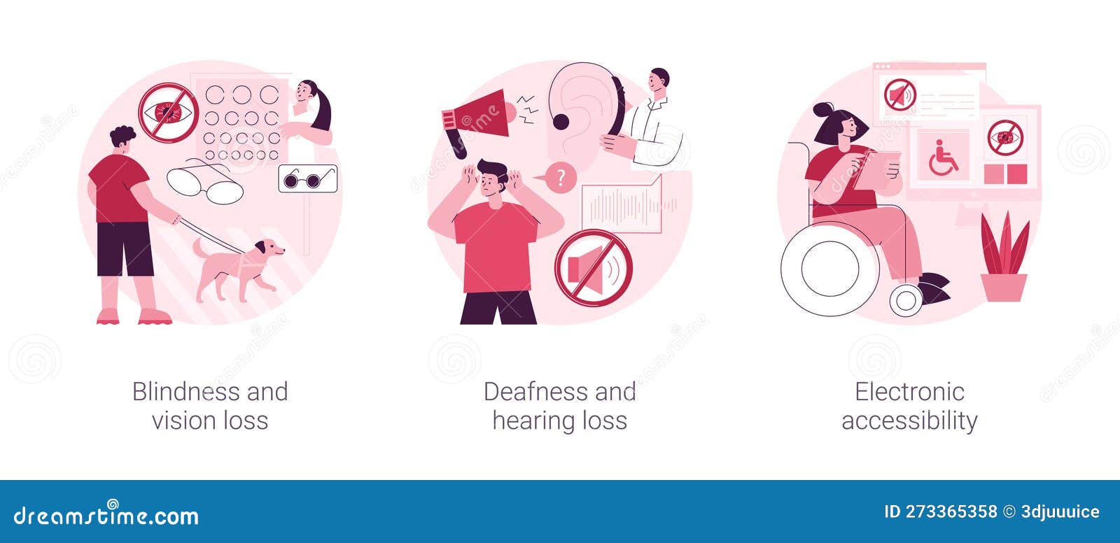 Communication Technology for Disabled People Abstract Concept Vector ...