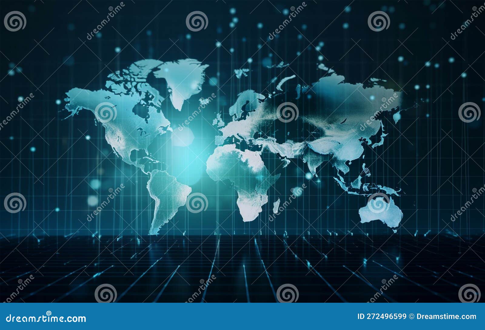 Communication Technology, Global Internet Network, Telecommunication ...