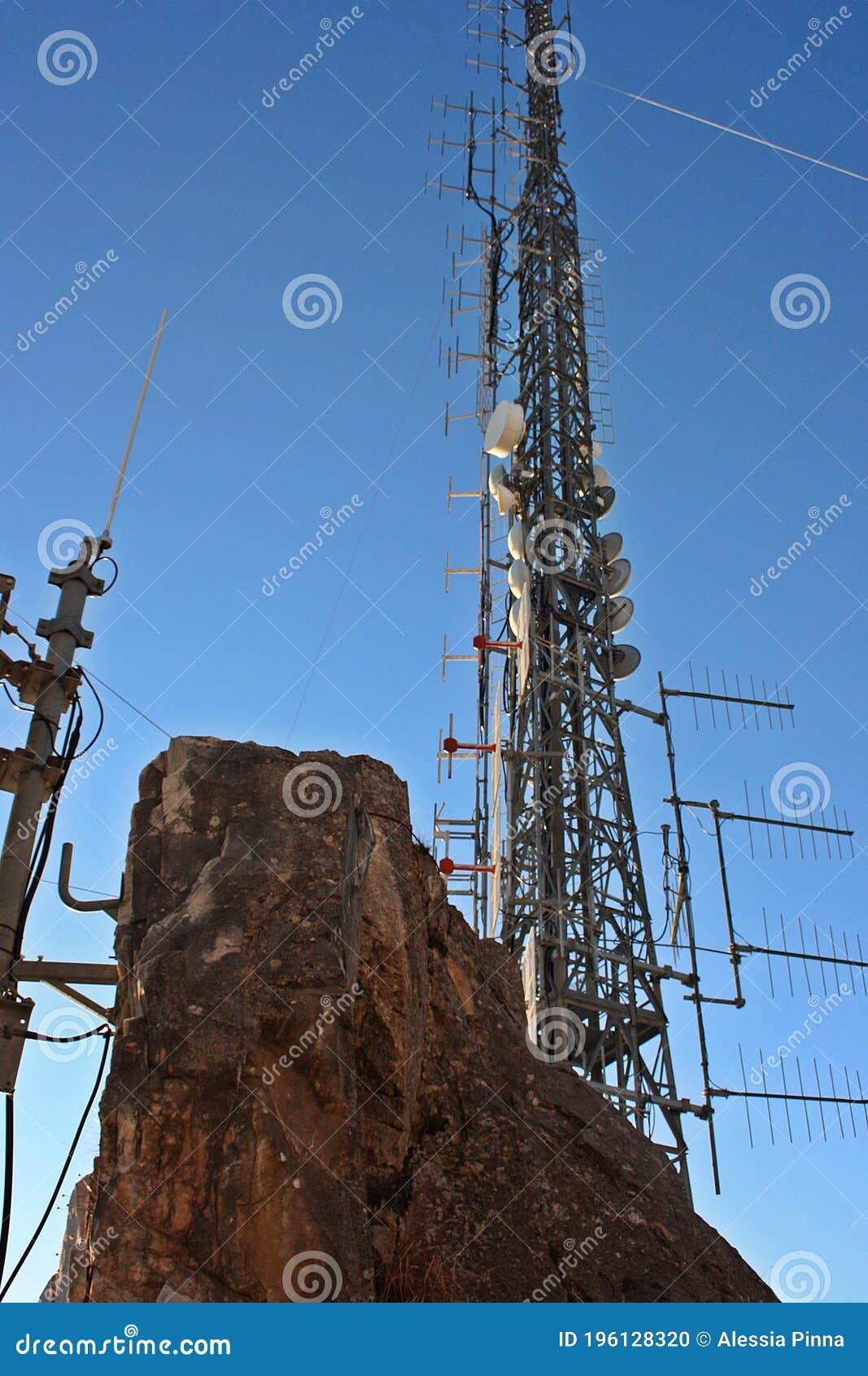 Communication, Telecommunication and Television Antennas, Positioned ...