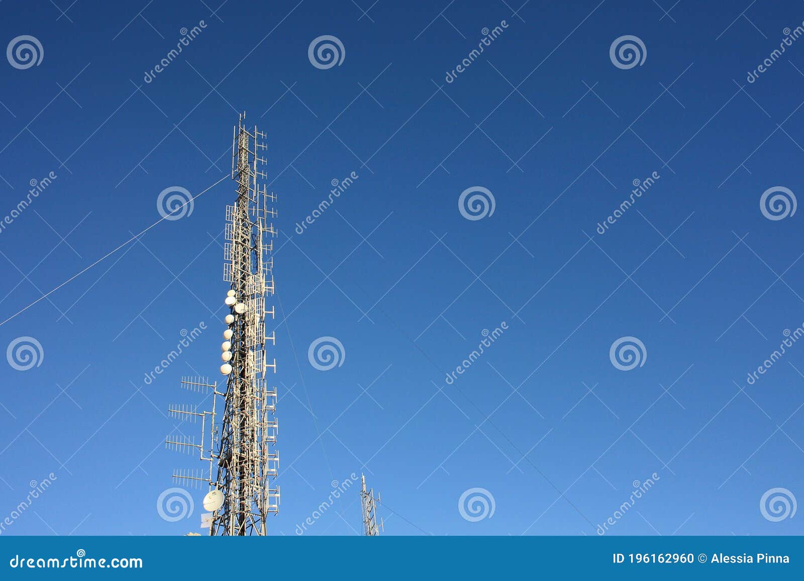 Communication, Telecommunication and Television Antennas, Positioned ...